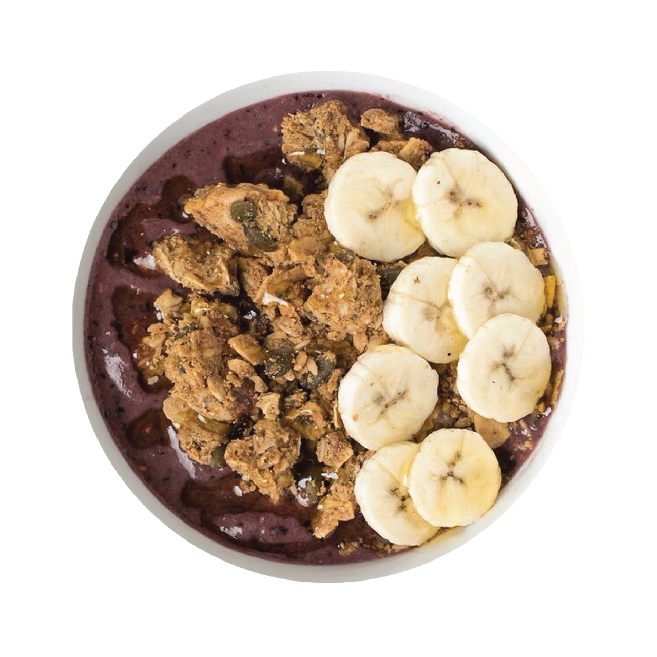 The Original Acai Bowl: Acai Blueberry Raspberry Granola Banana Honey ...